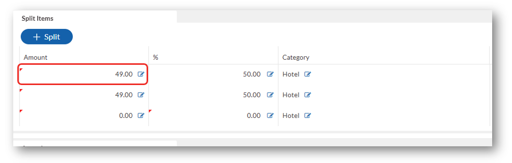How to Add Splits to Line Items