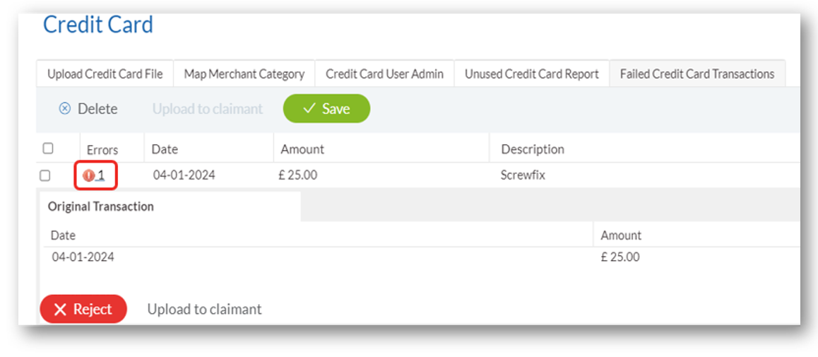 How to resolve Failed Credit Card Transaction errors
