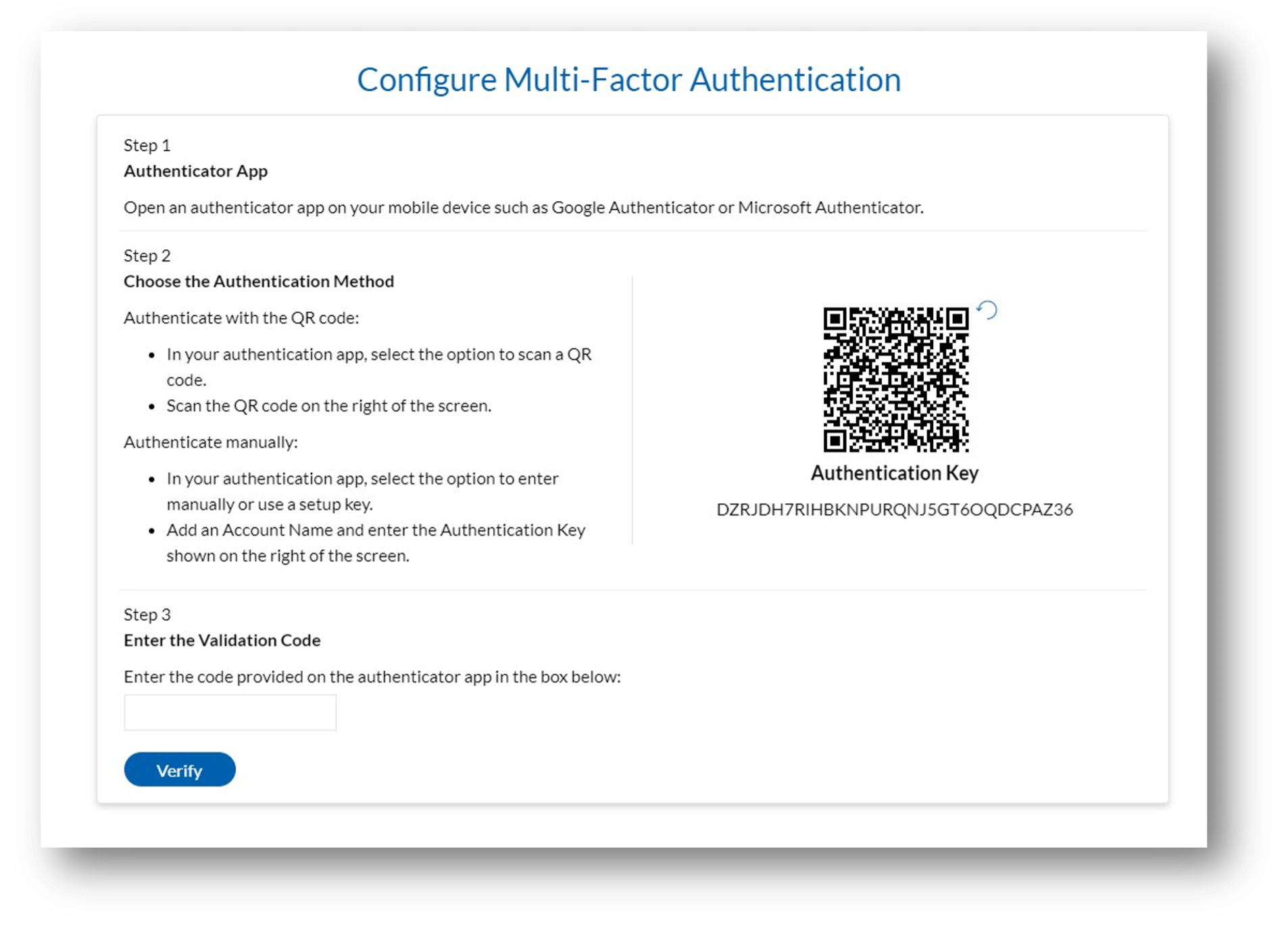 Multi Factor Authentication (End Users)