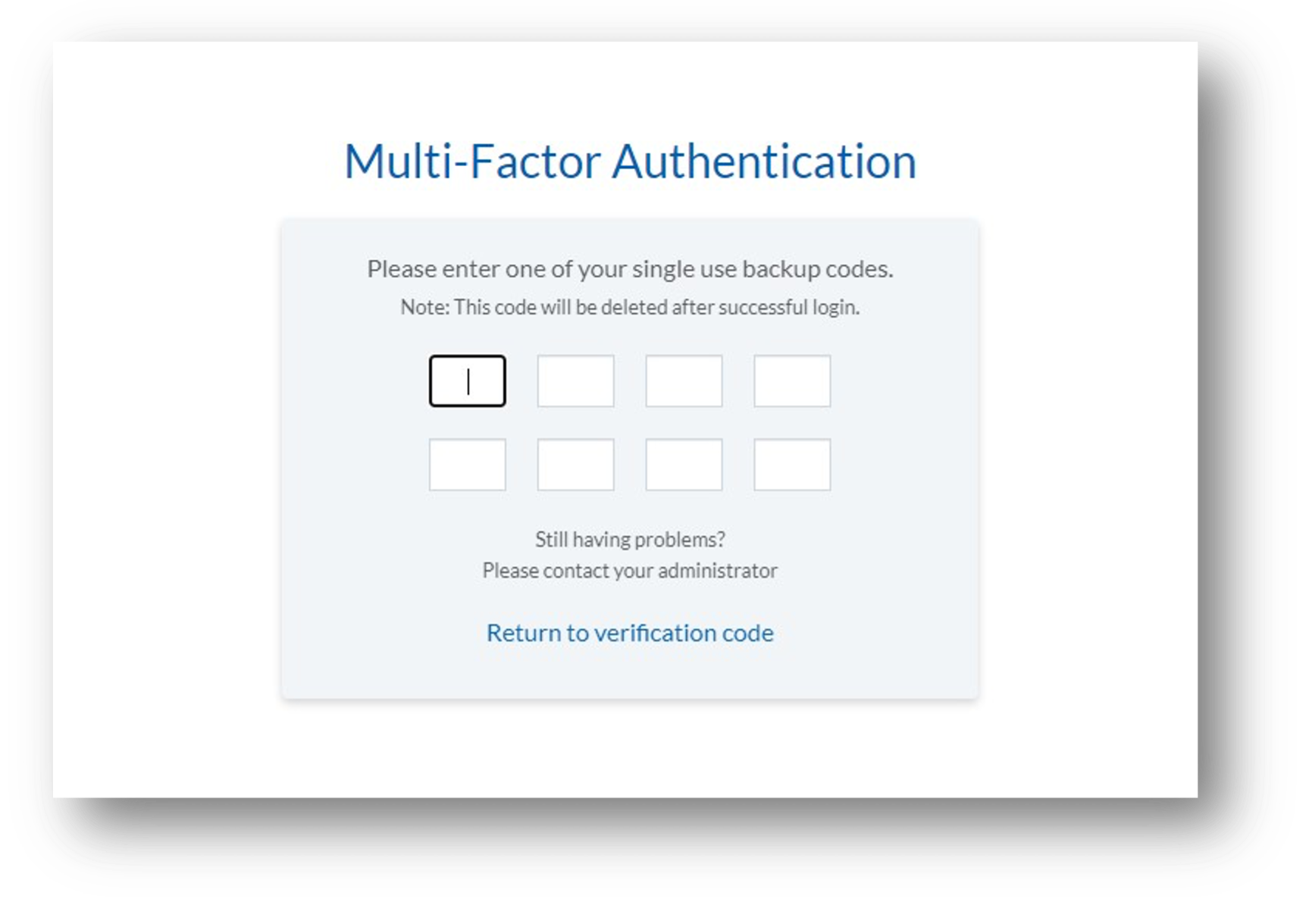 Multi Factor Authentication (End Users)