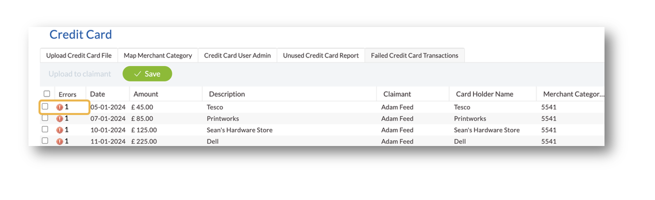 Managing duplicate failed credit card transactions