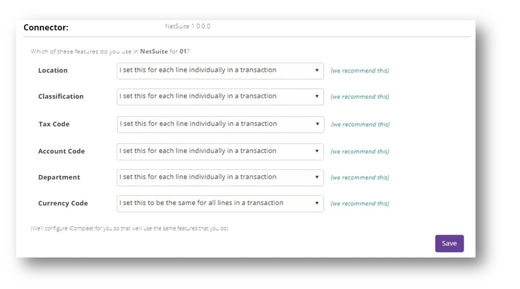 Invoice Processing - Connect to NetSuite