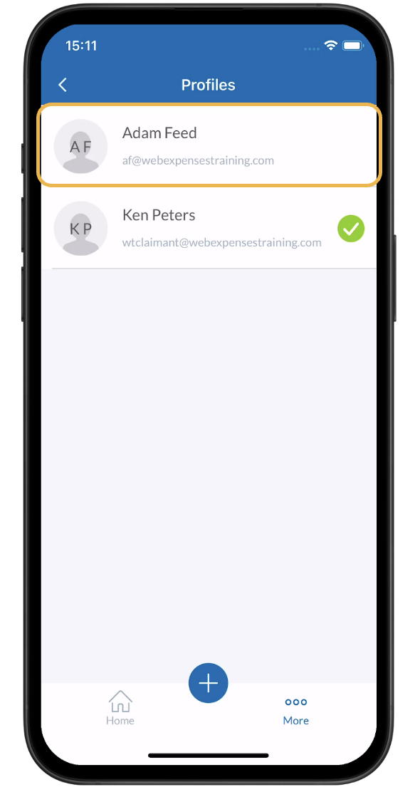 Viewing another users profile via the mobile app